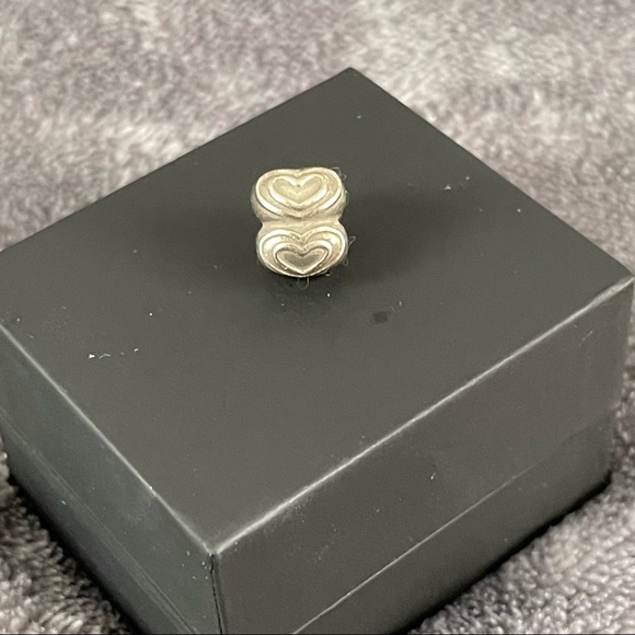 Pandora | Jewelry | Double Heart Pandora Charm | Poshmark